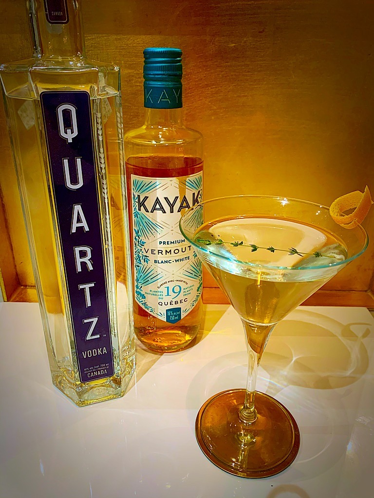Mon Vodka’tini d’hiver avec le vermouth Kayak et la vodka Quartz ! | L ...